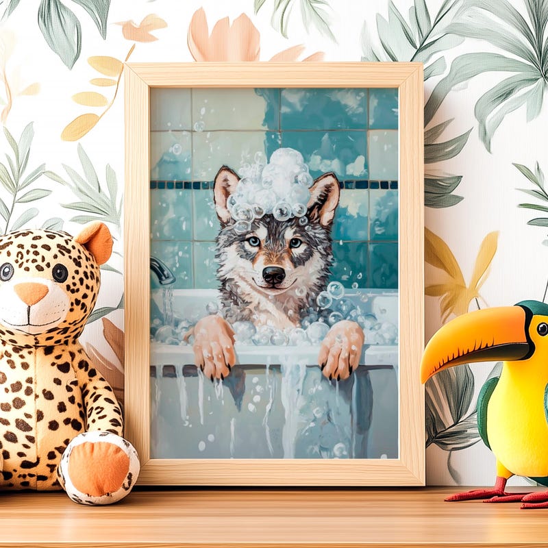 Baby Wolf Drawings - Etsy