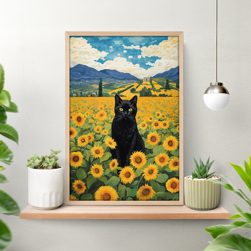 Sunflower Cat - Etsy