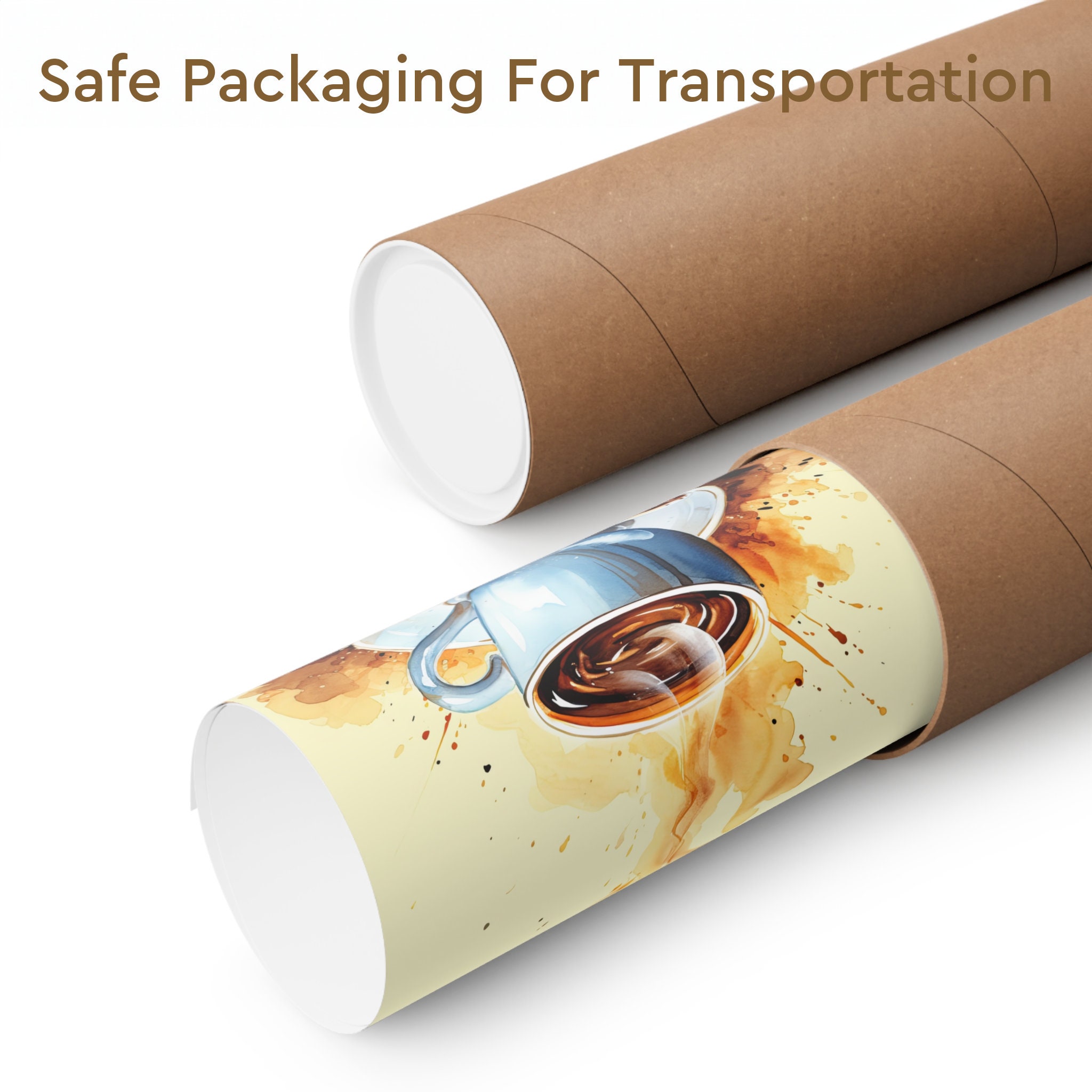 Retro Coffee Teacup Poster, Watercolor Paintings, Vintage Coffee Tea ...