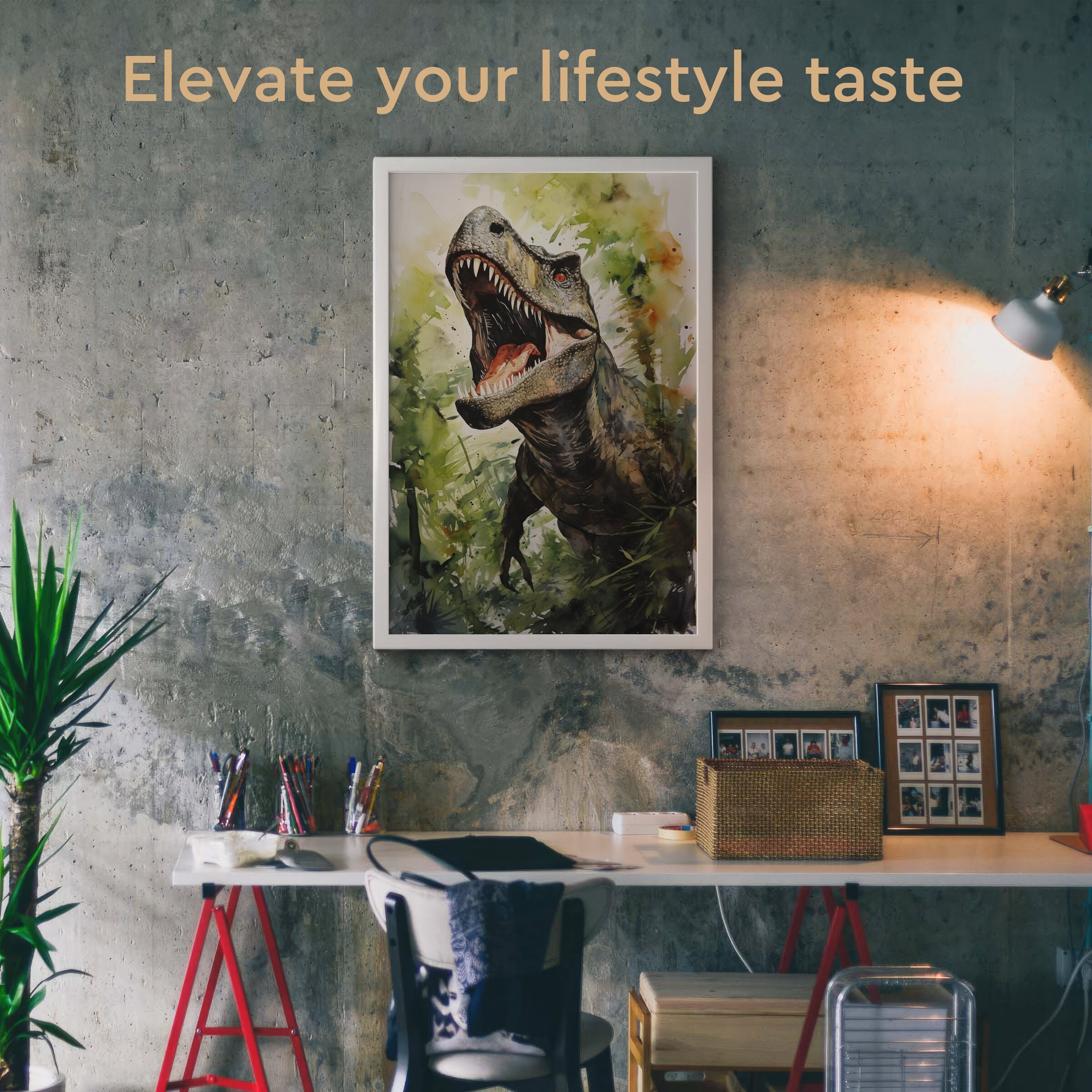 Tyrannosaurus Rex Dinosaur Poster T-rex Wall Art Dinosaur - Etsy