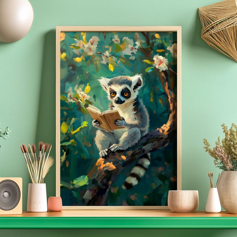 Lemur Art - Etsy