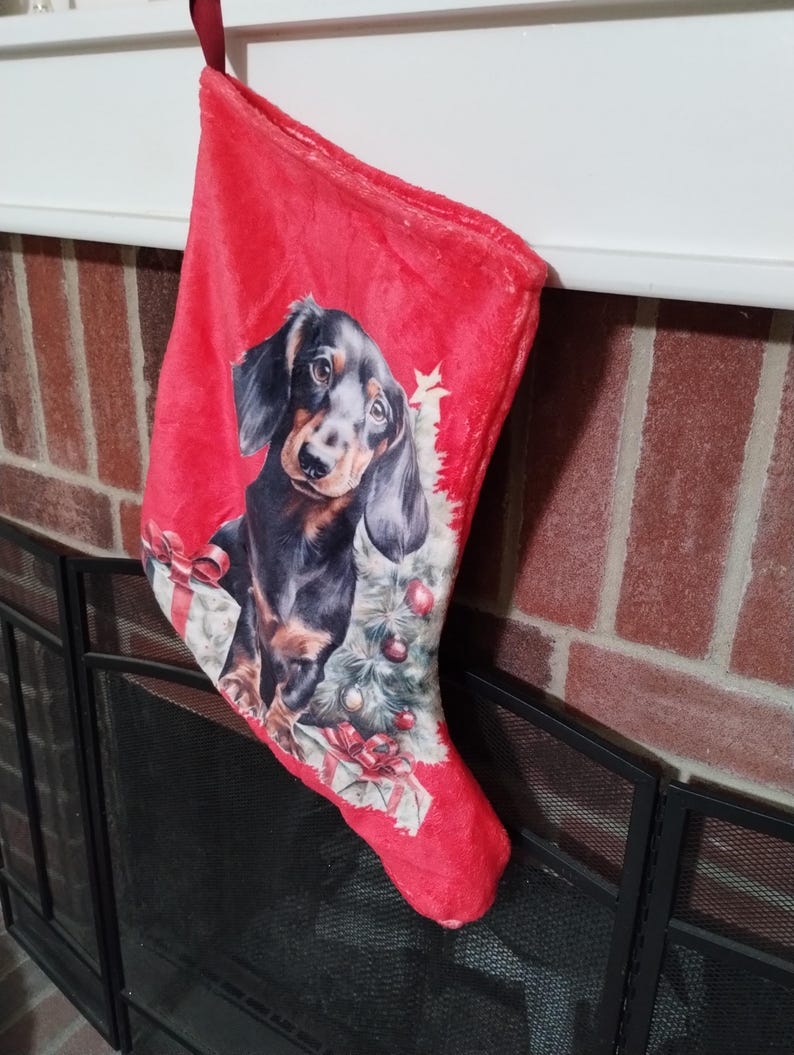 Dachshund Christmas Stockings - Etsy