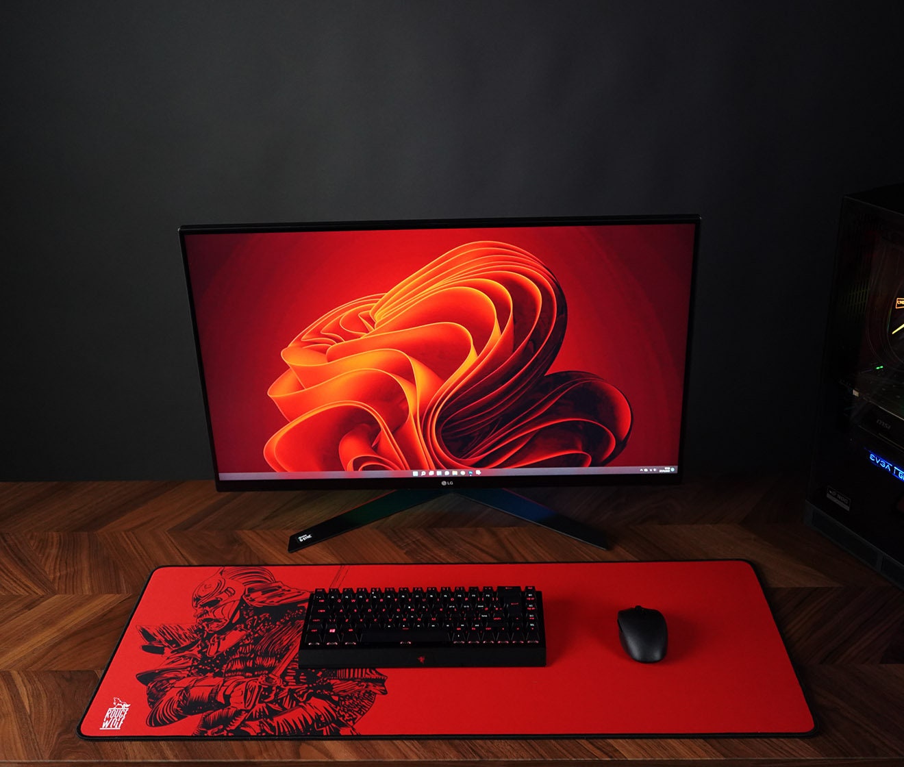 XXL Gaming Mouse Mat Samurai Red - Etsy