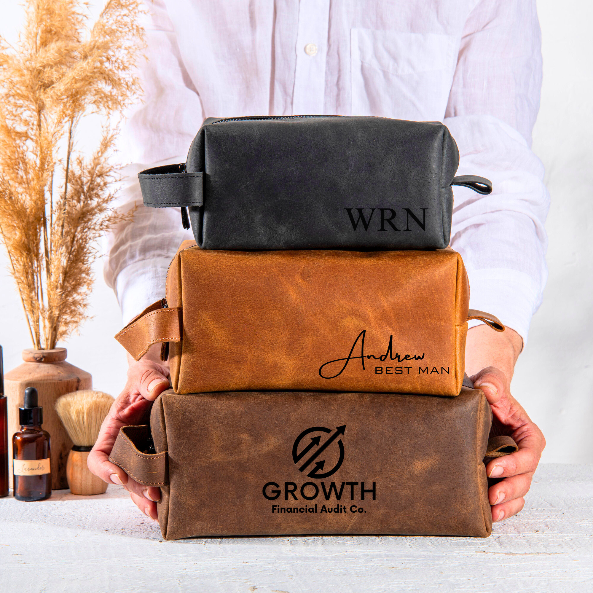 Personalized Bag, Military Toiletry Bag, Army, Military Gifts, Leather ...