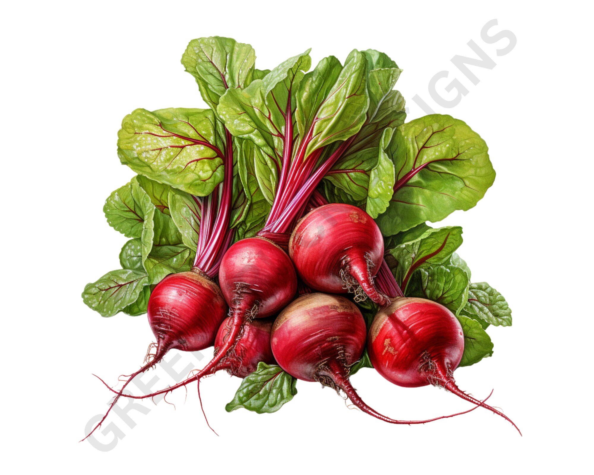 Vibrant Veggie Clipart Bundle 16 PNG Images Transparent Background ...