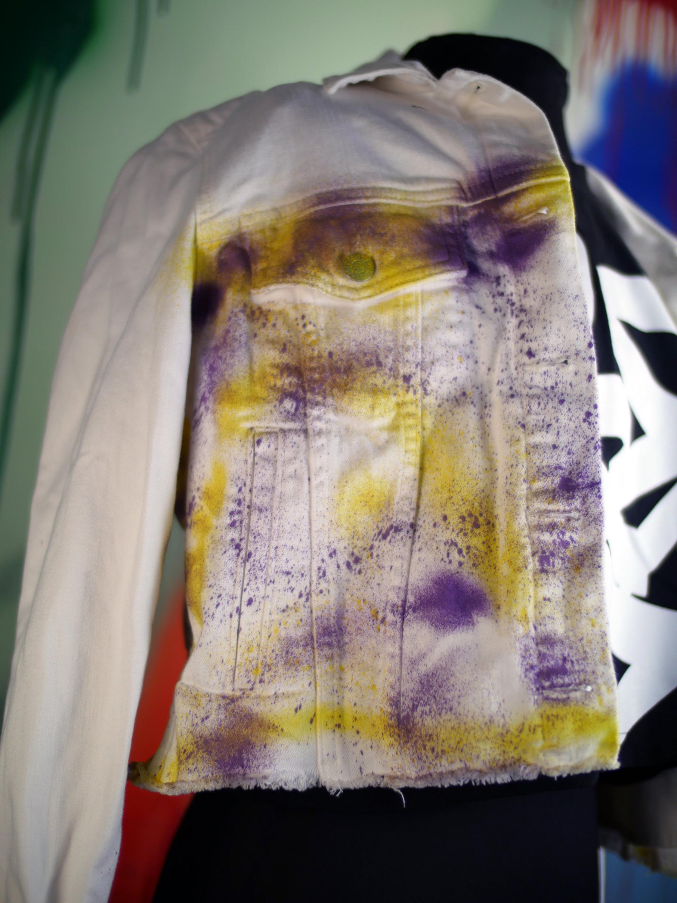 Painted Purple Heart Jacket - Etsy