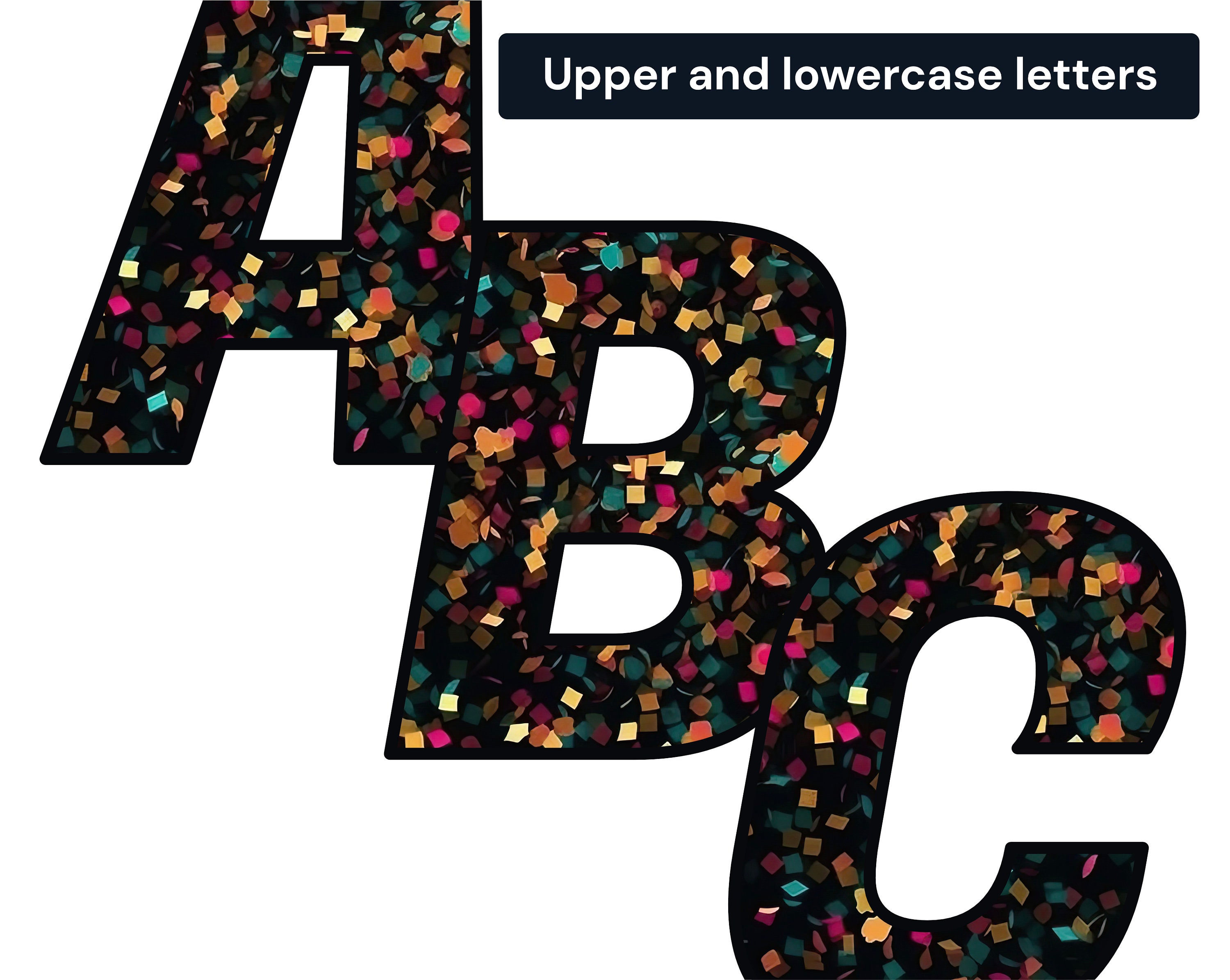 Alphabet PNG Bundle Sublimation Design for Tumblers Wraps PNG Files for ...