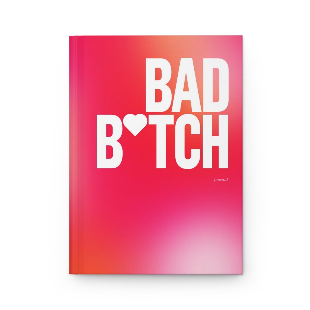 Bad Bitch Journals and Notebooks for Women Hardcover Pink Notebook ...
