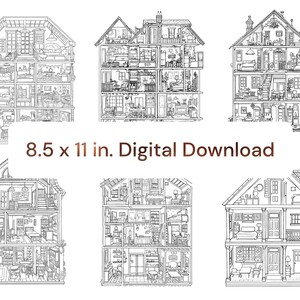 Coloring Book Pages Printable Art for Kids Crafts Supplies Coloring ...