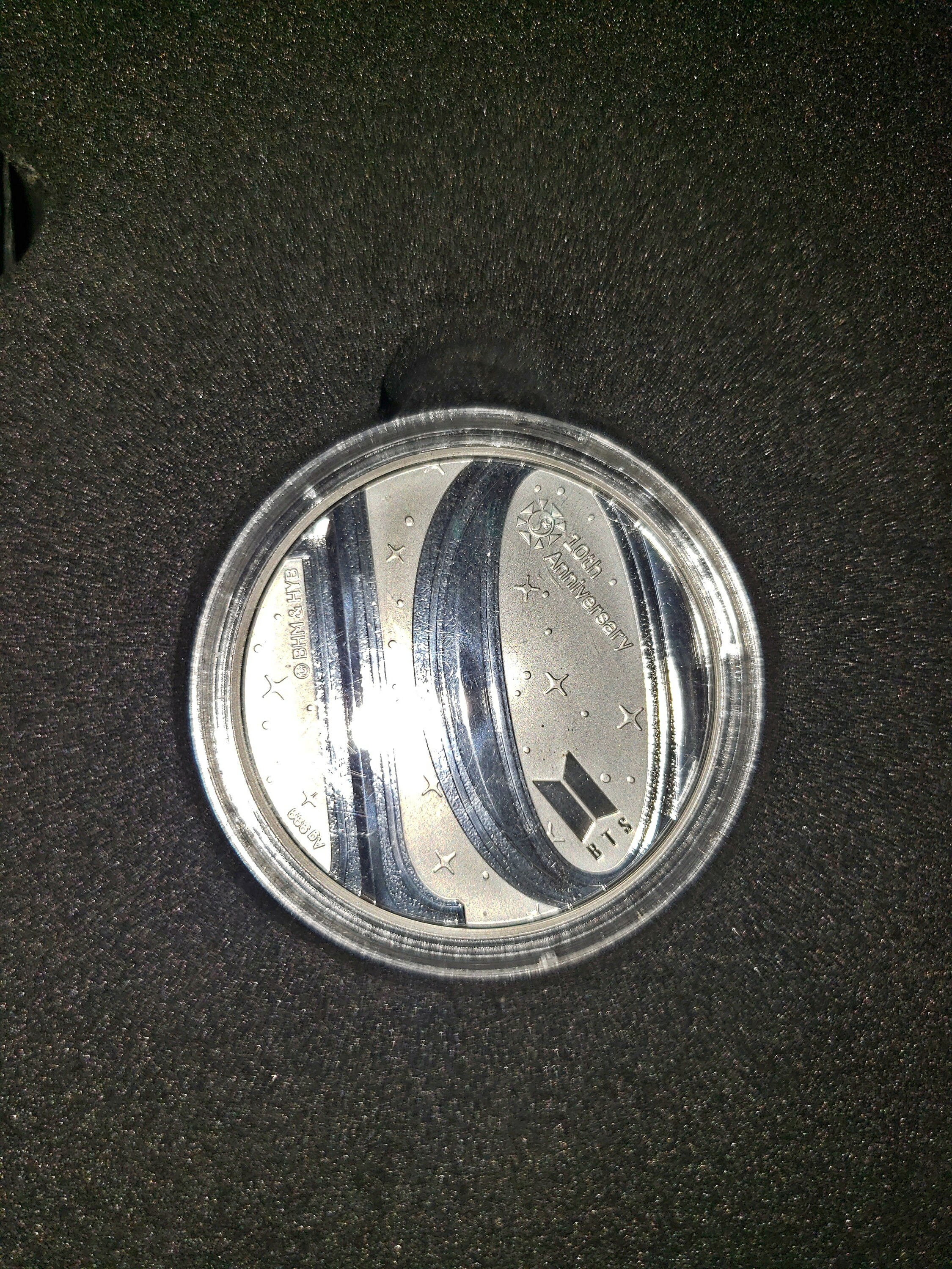 BTS 10th Anniversary Medallion (SILVER 1/2 OZ) Kpop - Etsy