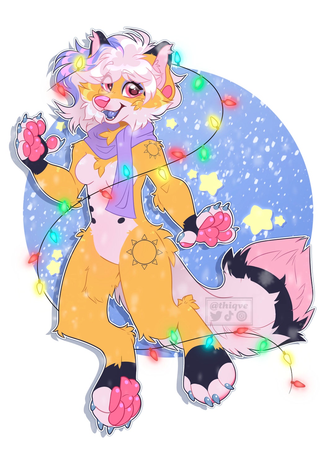 Furry Christmas YCH Your Character Here Holiday Commission - Etsy
