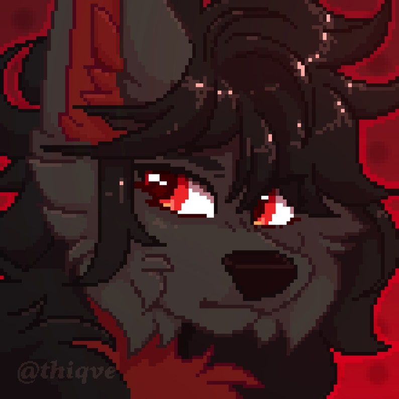 PIXEL CHIBI Furry Headshot Icon - Etsy