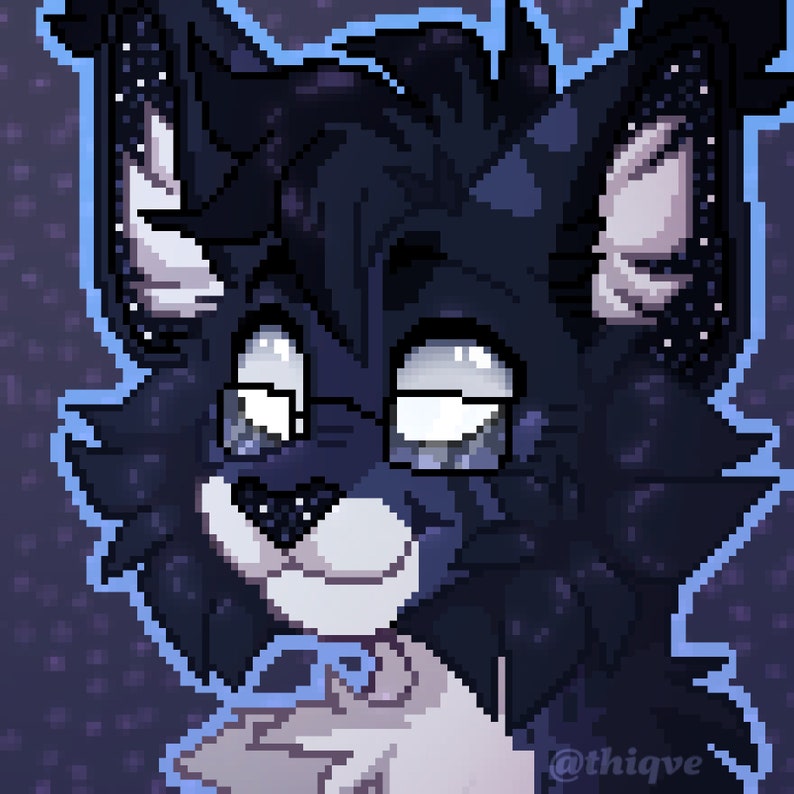 PIXEL CHIBI Furry Headshot Icon - Etsy