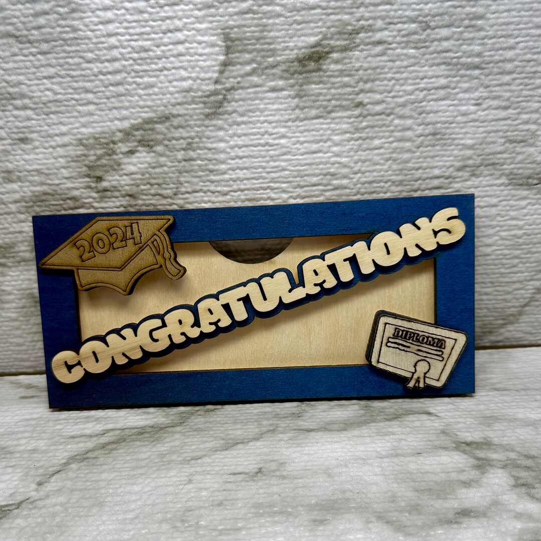 Graduation Themed Money Holder Fun Way to Add Value to Your Gift of ...