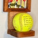 Softball and Baseball First Homerun Frame and Ball Holder. Unique Way ...