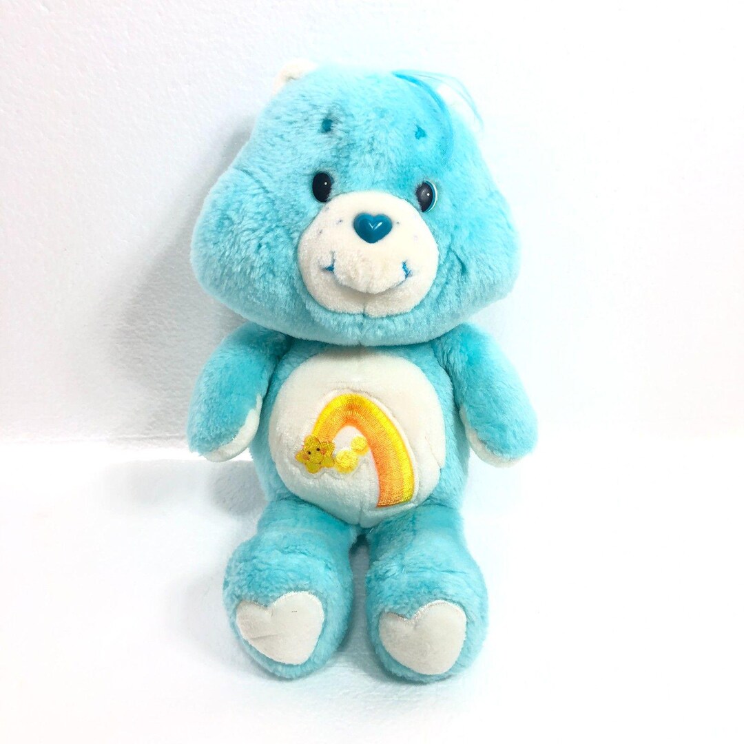Care Bear Kenner Wish Bear Vintage Blue With Rainbow Plush 1983 - Etsy