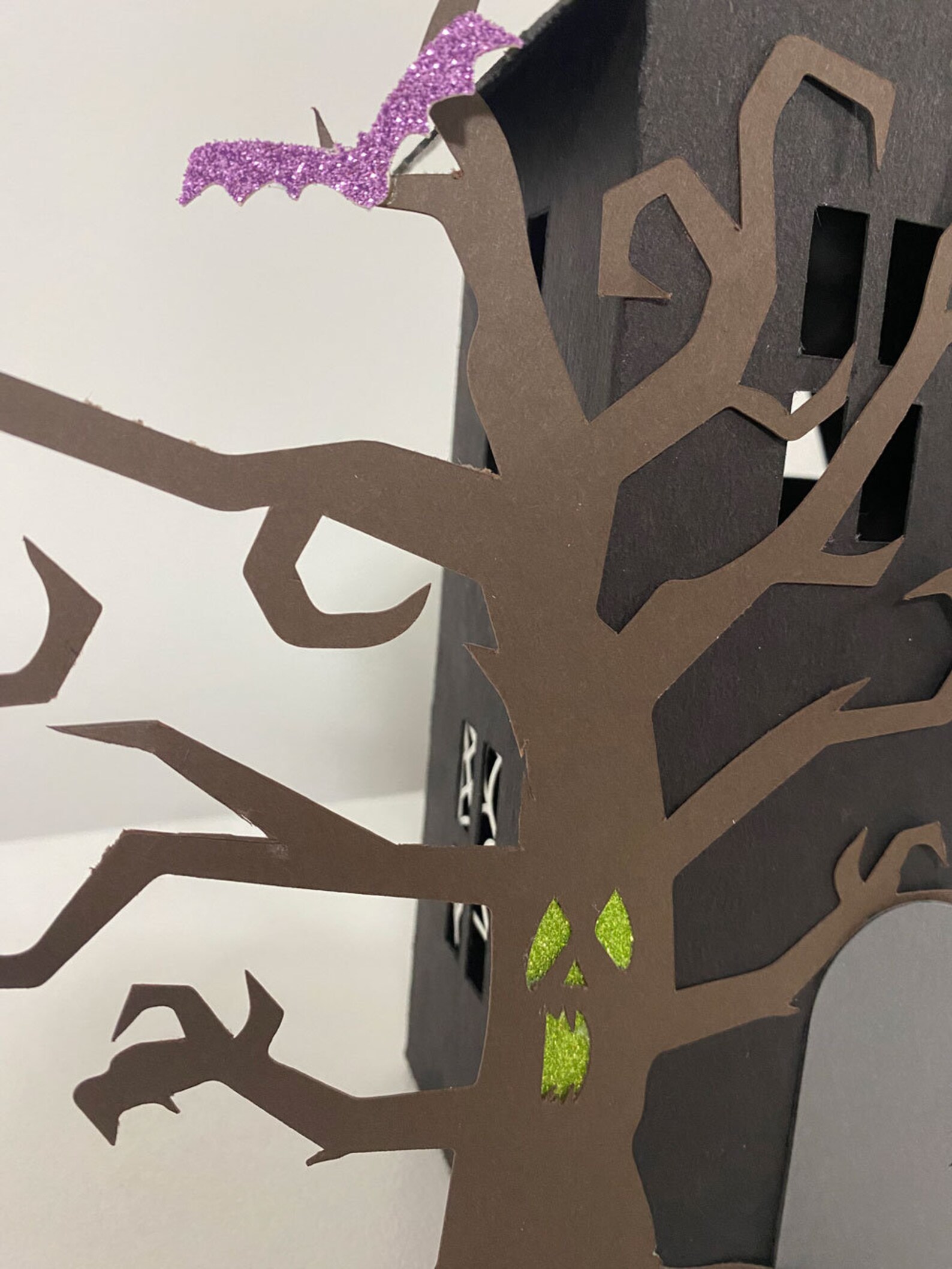 Paper Craft Haunted House Kit With Tea Light - Etsy