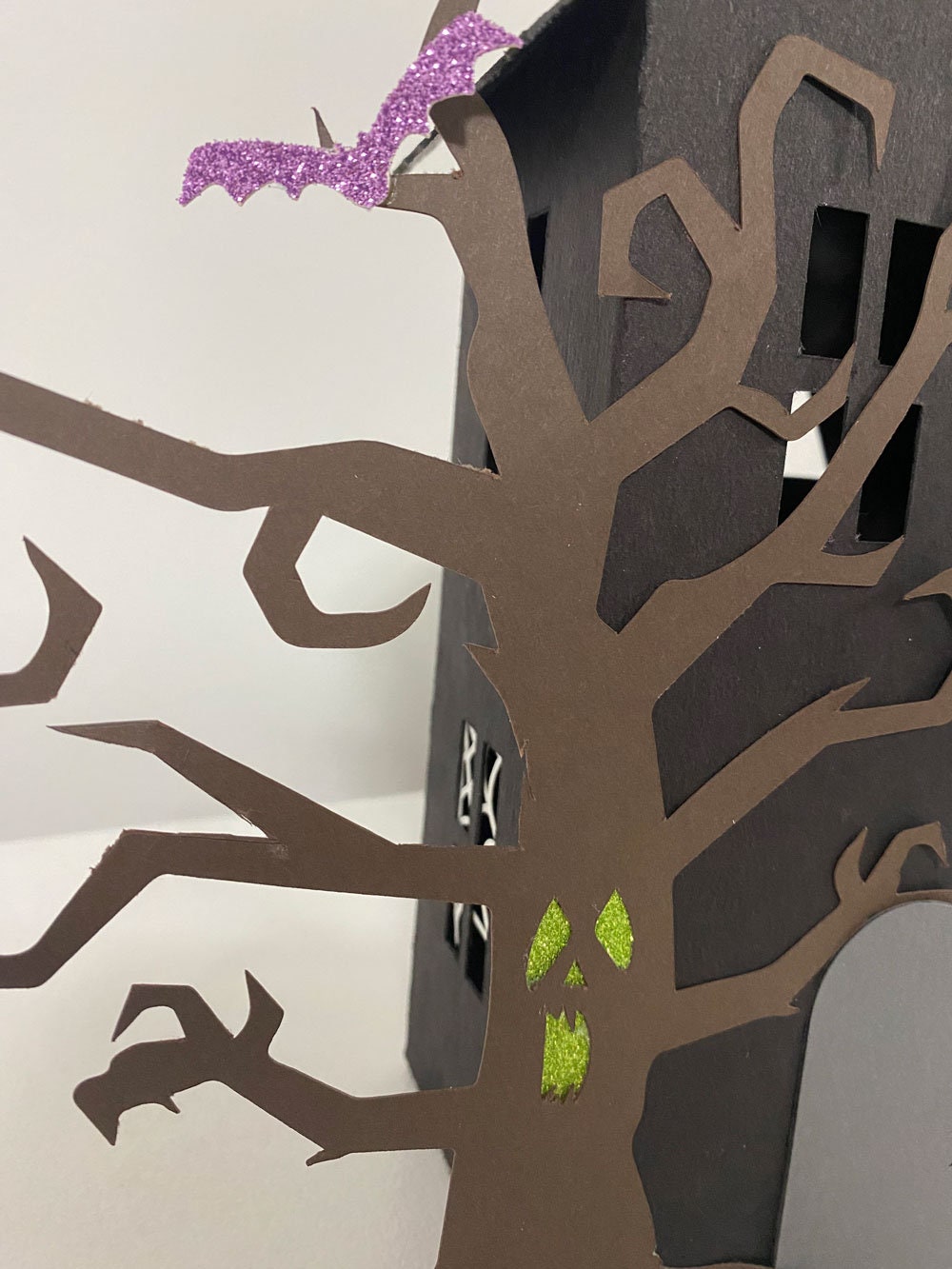 Paper Craft Haunted House Kit With Tea Light - Etsy