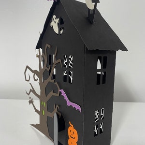 Paper Craft Haunted House Kit With Tea Light - Etsy