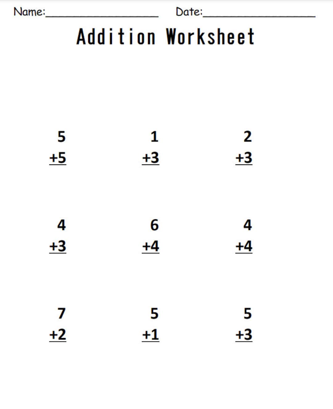 2 Week Lesson Plan Addition and Subtraction Bundle for Kindergarteners ...