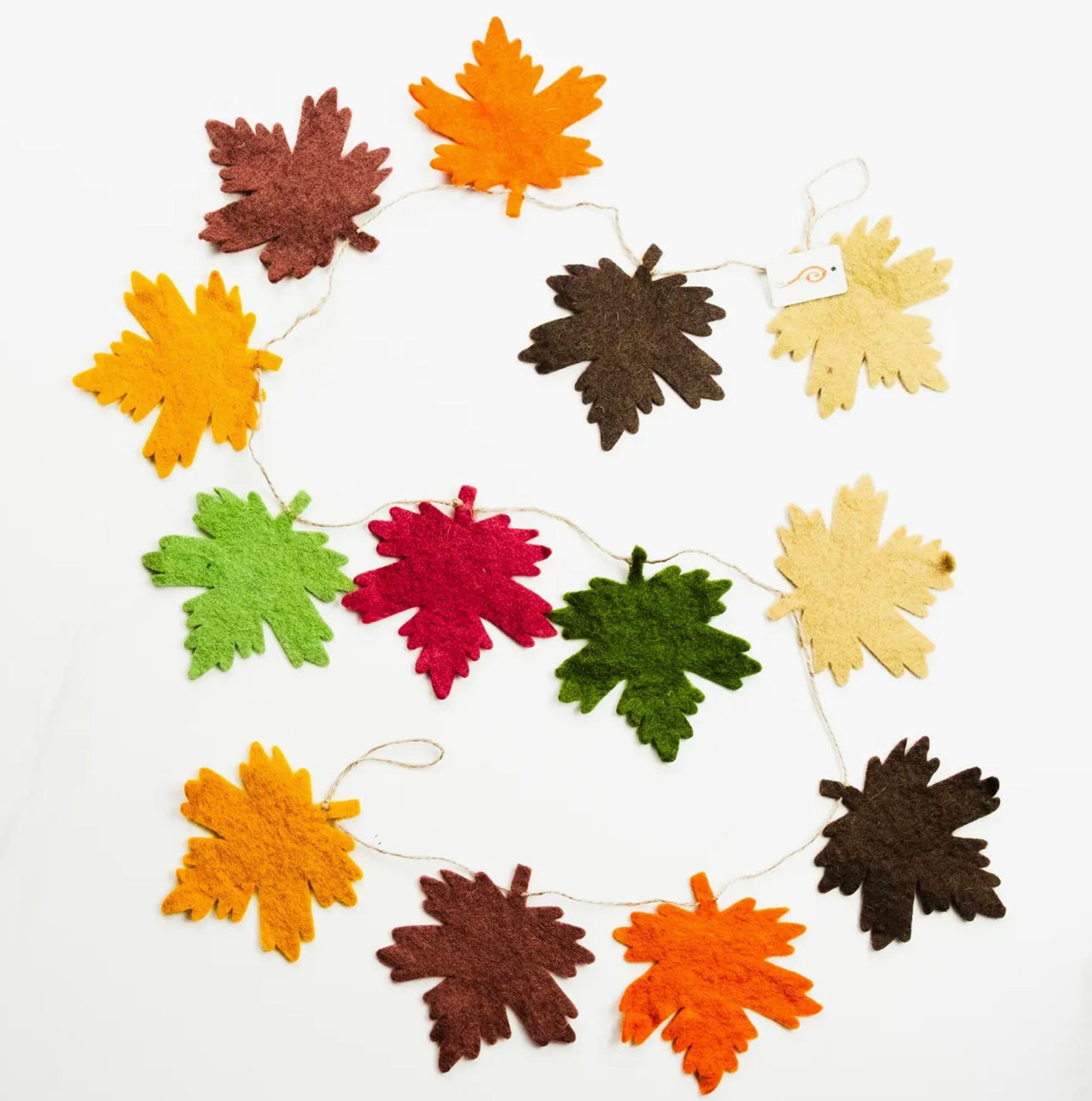 Cottagecore Felted Wool Fall Leaf Garland | Whimsical Fall Decor| Fall ...