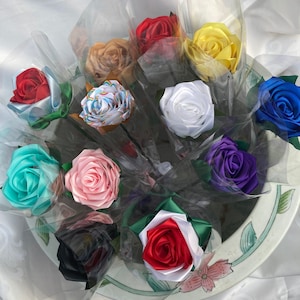 Black Rose, Single Rose Individually Wrapped Rose, Party Favor ...