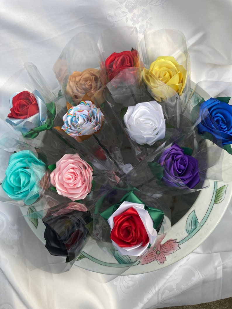 Black Rose, Single Rose Individually Wrapped Rose, Party Favor ...