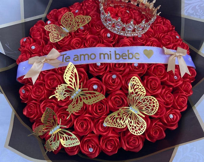 Eternal Roses Bouquet With Daisies, Eternal Roses, Eternal Flowers ...