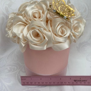 Personalized Fake Roses in Box, Ever Lasting Flower Box, Fake Flower ...