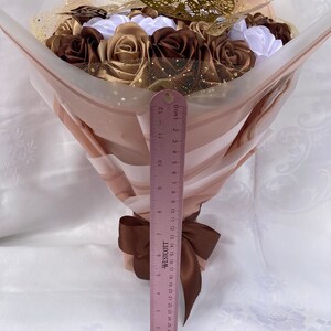 Light up Bouquet, Neutral Gold Eternal Rose Bouquet, Ever Lasting Roses ...