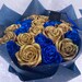 Limited Edition Graduation Ramo Buchon, Gold Glitter Eternal Rose ...