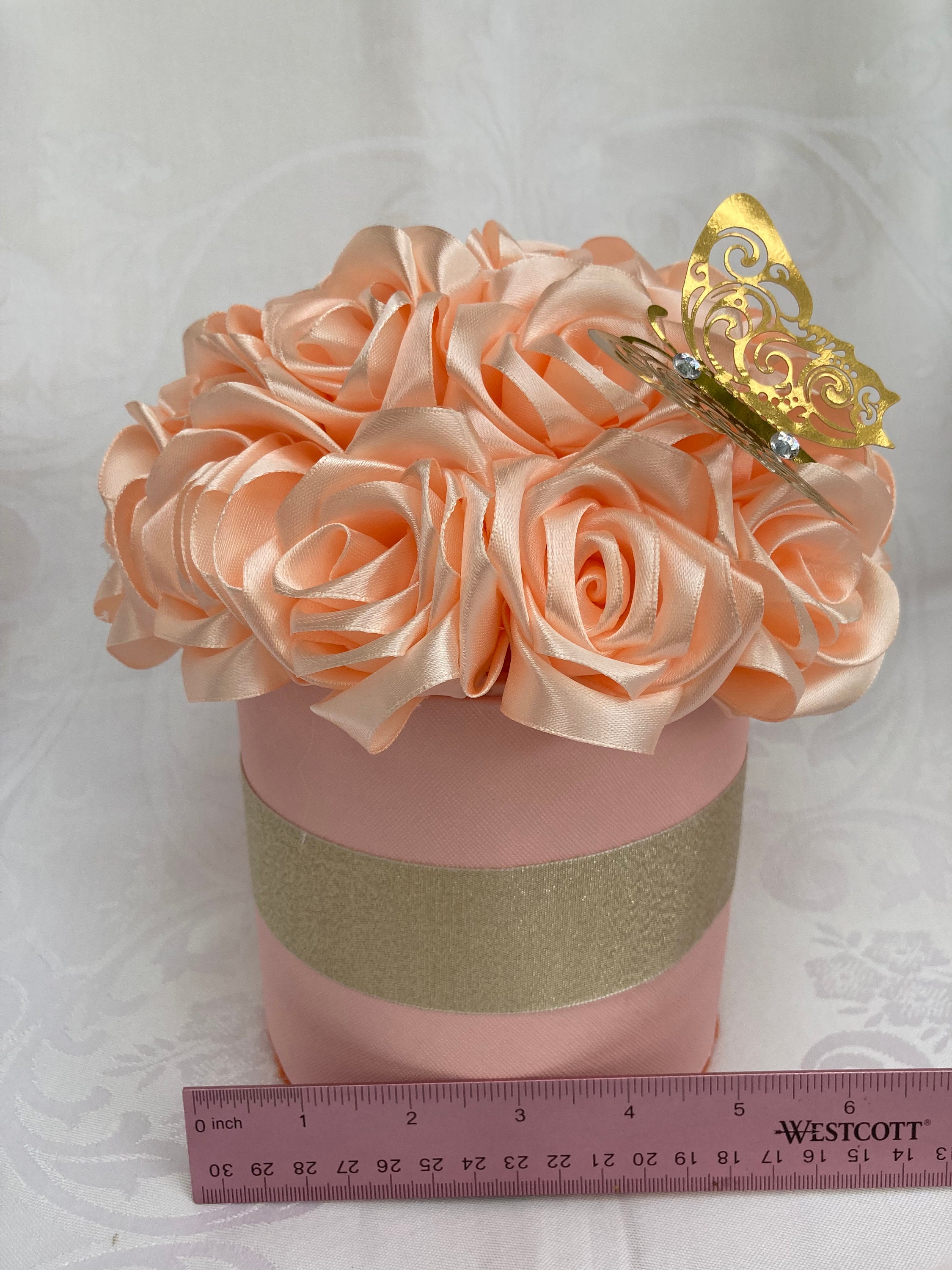 Personalized Fake Flower Box Forever Rose Bouquet Artificial - Etsy