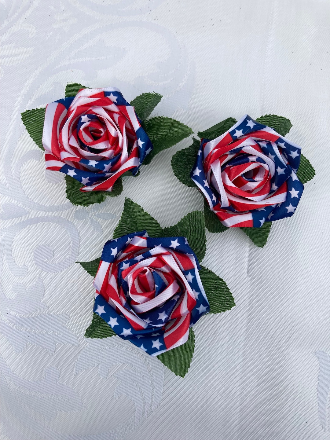 American Eternal Rose, USA Patriotic Roses, USA Flag Decor, Patriotic ...