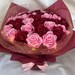 Light up Bouquet Pink Red Eternal Rose Bouquet Ever Lasting - Etsy