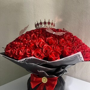 Glitter Ramo Buchon, Eternal Rose Bouquet, Fake Flowers Bouquet, Ever ...