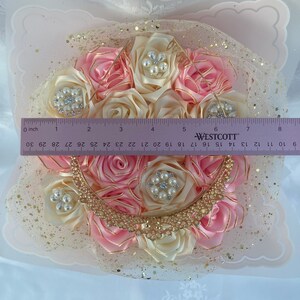 Quinceanera Tiara Ramo Buchon Gold Tiara Roses Bling Glitter - Etsy