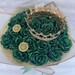 Emerald Green Eternal Rose Bouquet, Mothers Day, Graduation, Handmade Fake Flowers Bouquet, Ever ...