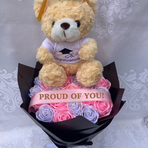 Customizable Graduation Ramo Buchon With Teddy Bear, School Color ...
