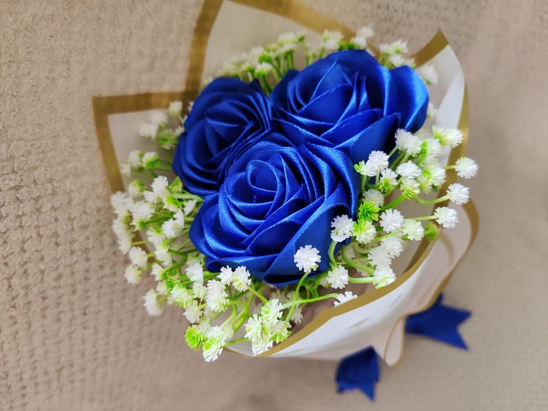 Mini Ramo Buchon, Eternal Rose Bouquet, Forever Rose Gift, Artificial ...