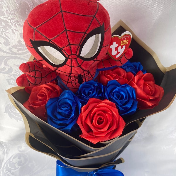 Spiderman Flower Bouquet - Etsy