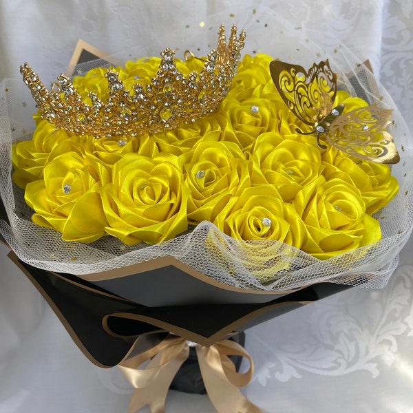 Eternal Rose Bouquet - Etsy