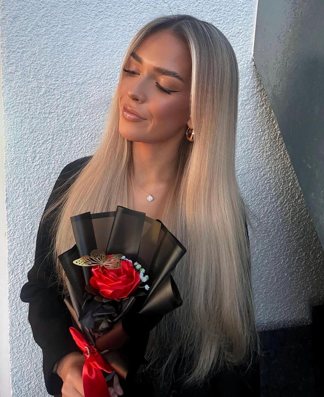 Single Rose Ramo Buchon, Mini Eternal Rose Bouquet, Forever Rose Gift ...