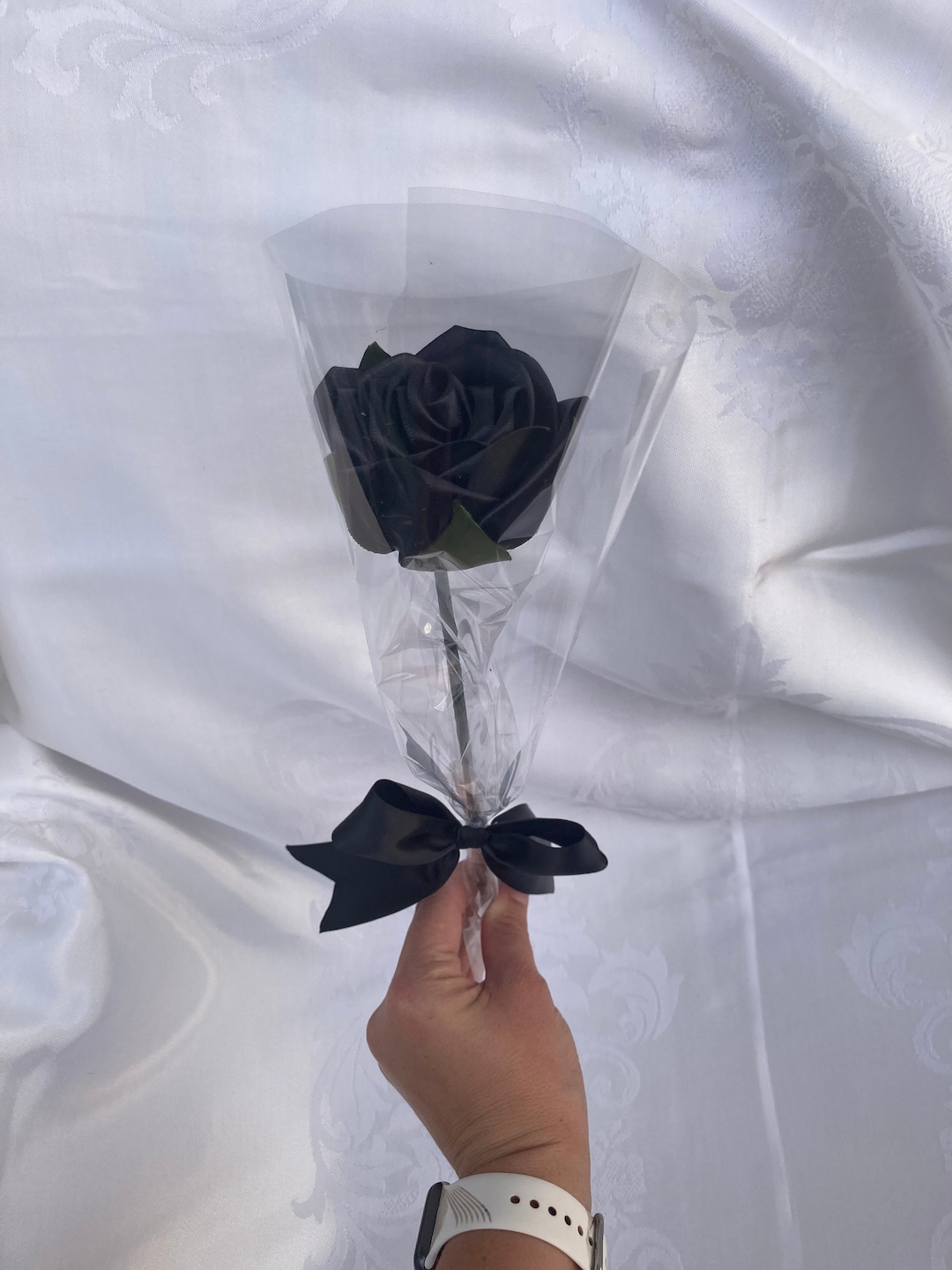 Black Rose, Single Rose Individually Wrapped Rose, Party Favor ...