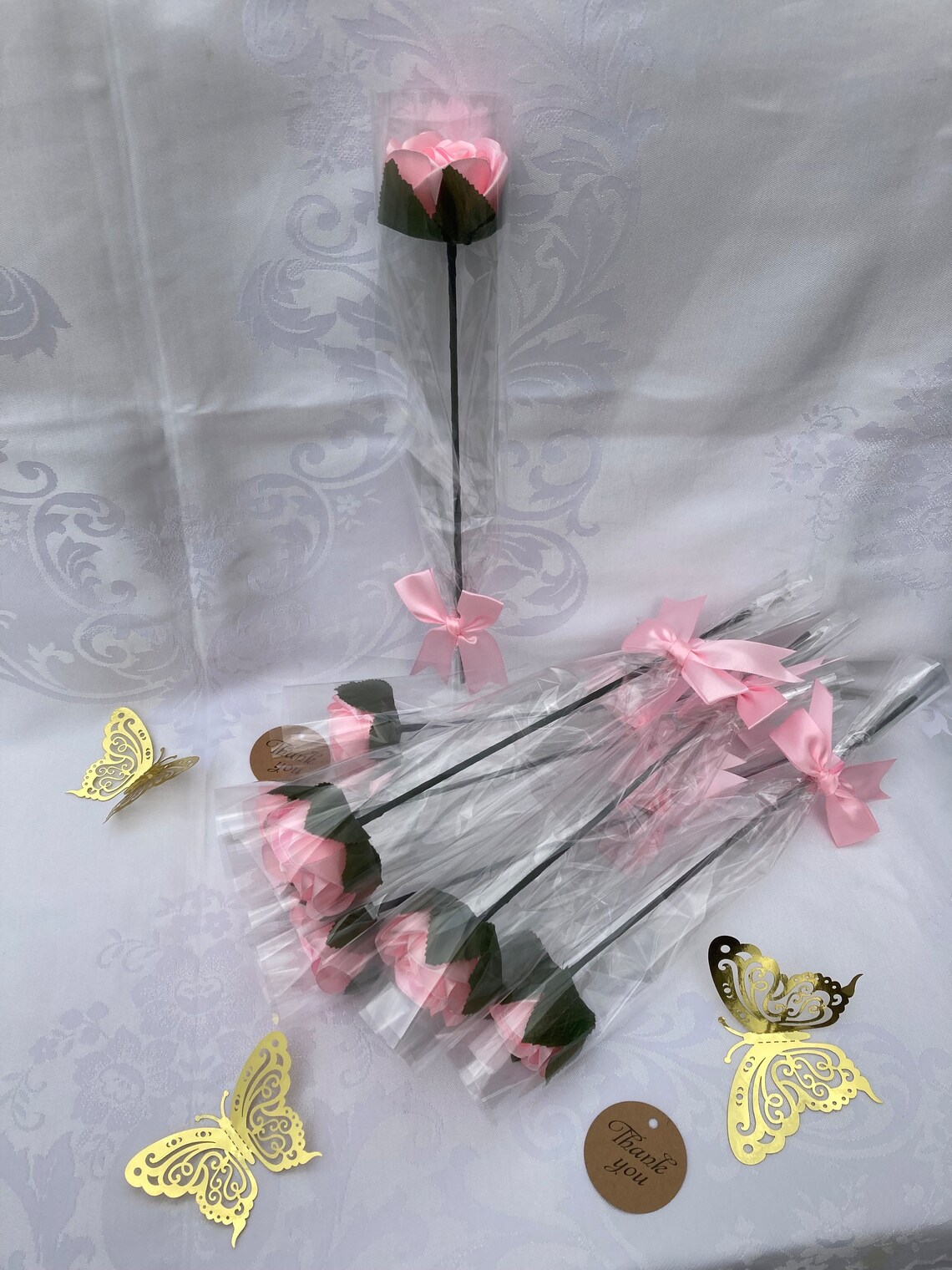 Single Rose Gift, Pink Rose, Party Favor, Eternal Rose, Bridal Baby ...