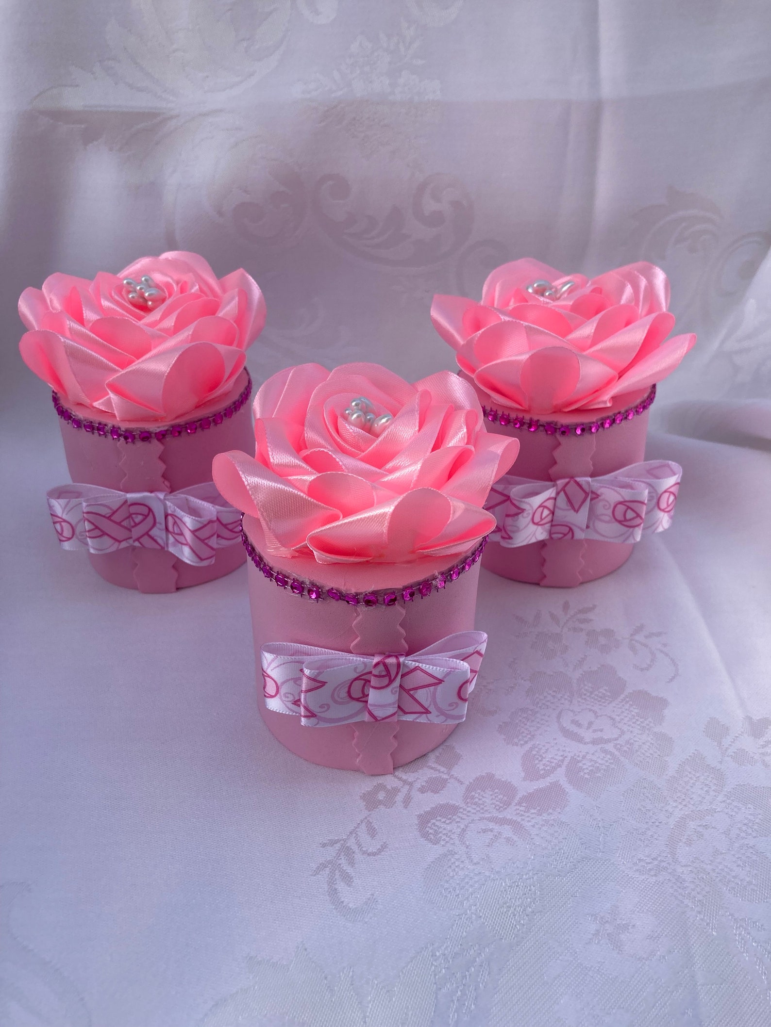Cancer Event Centerpieces Artificial Flower Centerpiece - Etsy