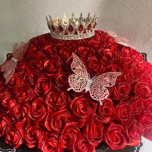 Glitter Ramo Buchon, Eternal Rose Bouquet, Fake Flowers Bouquet, Ever ...