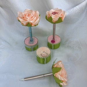 Flower Pen With Stand, Diamond Pen, Teachers Gift, Event Pen, Forever ...