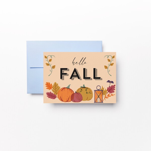 Fall Greeting Card - Etsy