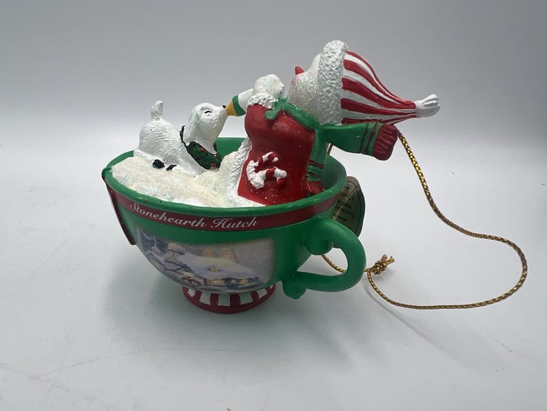 Thomas Kinkade Ornaments "sweet Teas" Sets Snowmen in Teacups - Etsy