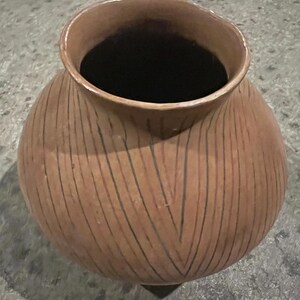Vintage Pottery Vessel: Handcrafted Rustic Water Storage - Ceramic Art ...